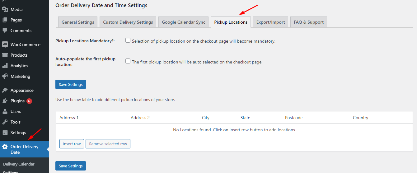 Adding Different Pickup Locations - Tyche Softwares Documentation