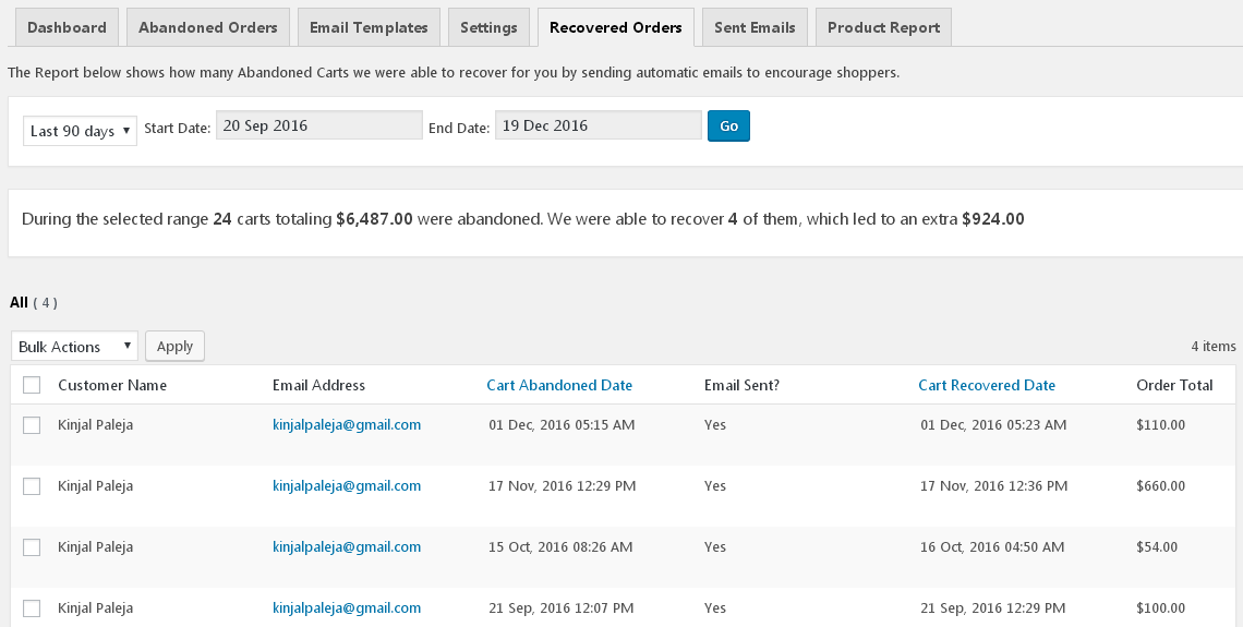 Understand 7 different abandoned carts reports in Abandoned Cart pro ...