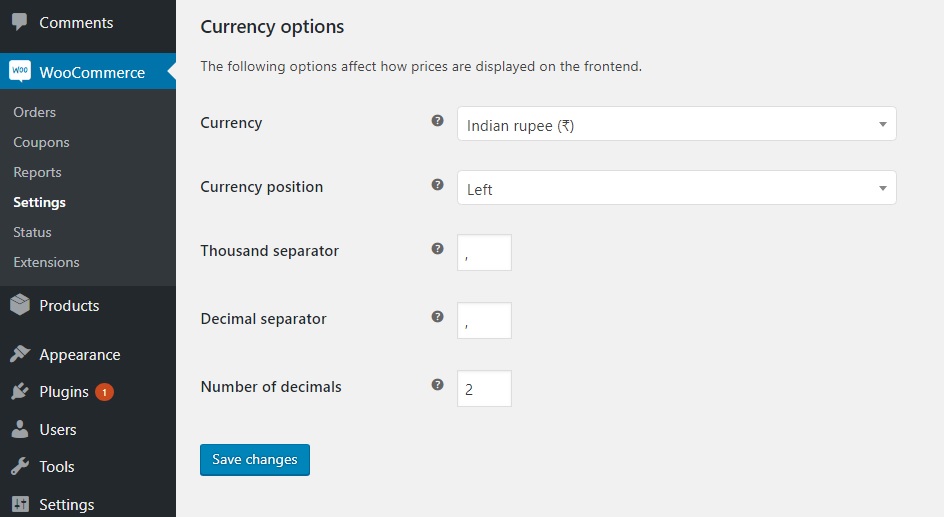 How To Replace Decimal Points With Commas Or Spaces In Woocommerce Prices Tyche Softwares