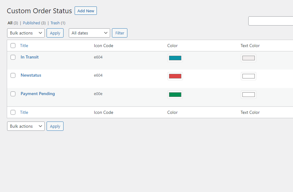 Custom Order Status for WooCommerce - Tyche Softwares