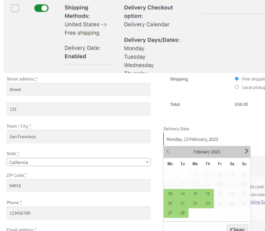 WooCommerce Order Delivery Date and Time Slot Selection Plugin